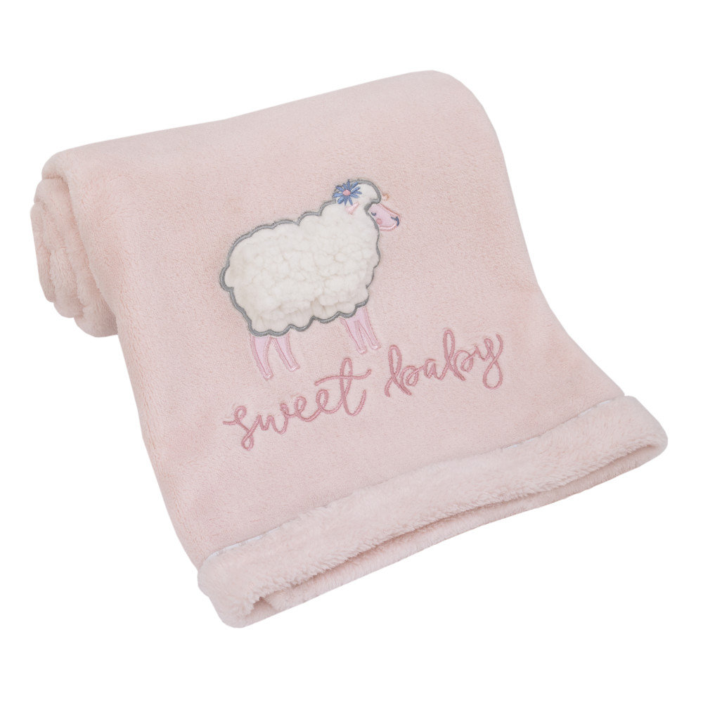 Harper Orchard Nojo- Bantry Farmhouse Super Soft Lamb "Sweet Baby" Blanket | Wayfair